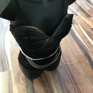 Other | Diamond Rhinestone 3 Layer Chain Belt | Poshmark